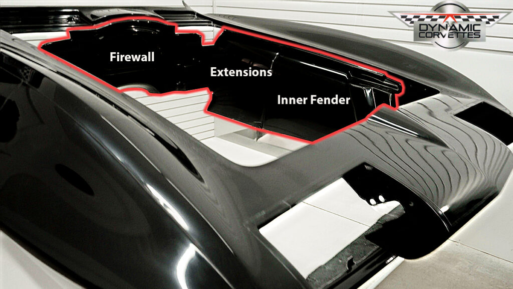 1963-67 Corvette Engine Bay Block Off Kit - Dynamic Corvettes