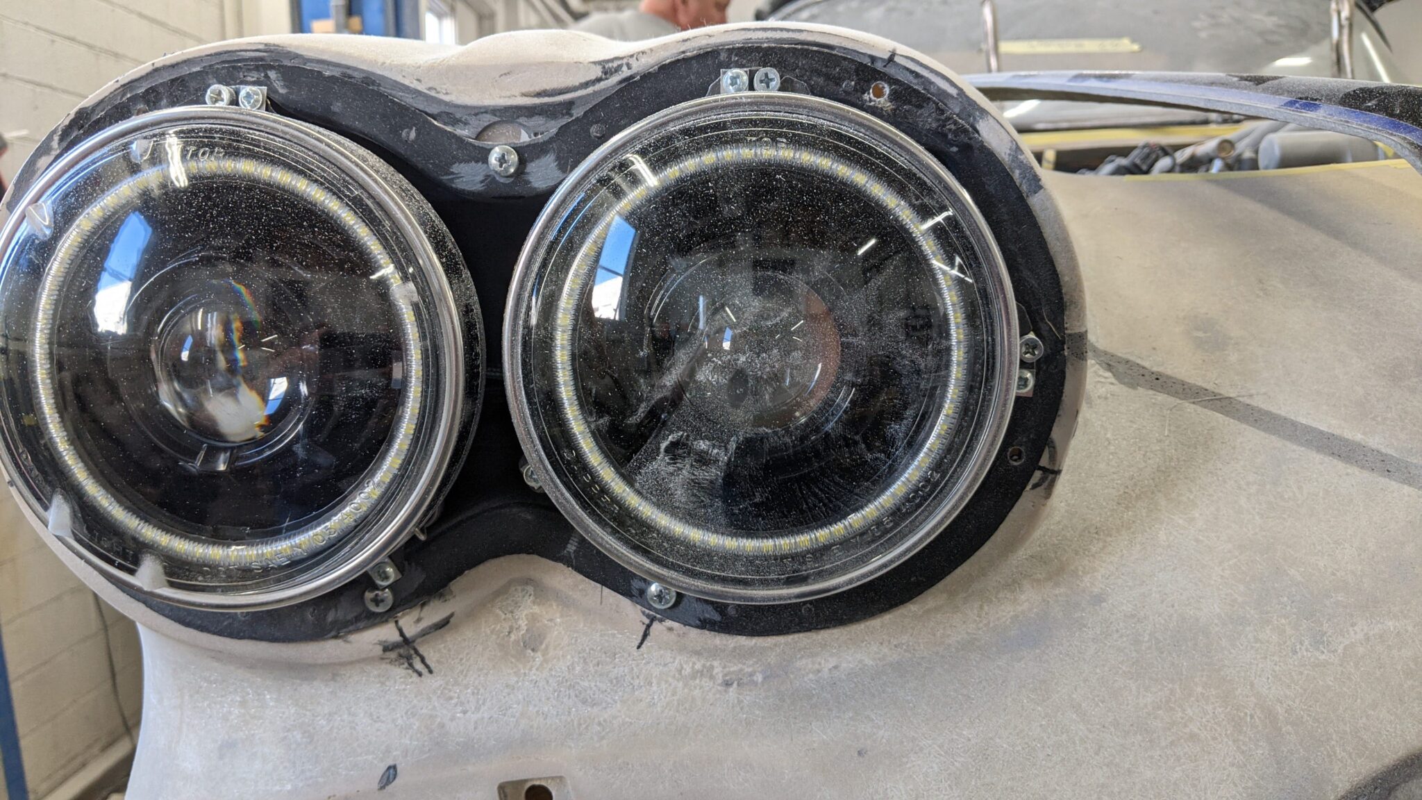 1958-62 Corvette Headlight Bezels & Molding - Dynamic Corvettes