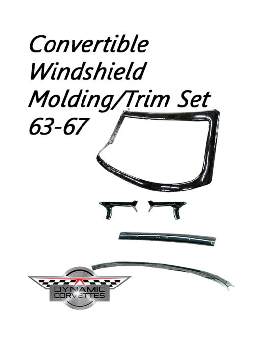 1963-67 Convertible Windshield Molding - Dynamic Corvettes