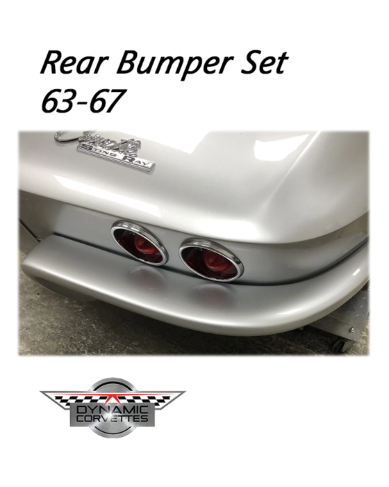 1963-67 Corvette Rear Bumper Set - Dynamic Corvettes
