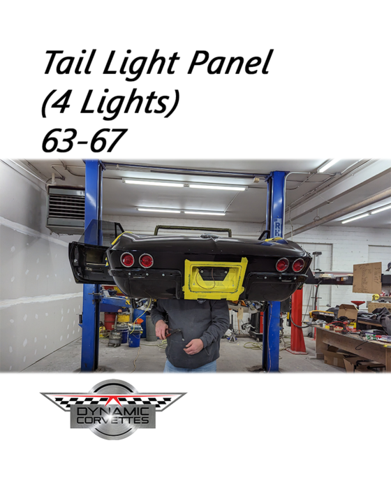 1963-67 Corvette Tail Light Panel (4 Light) - Dynamic Corvettes