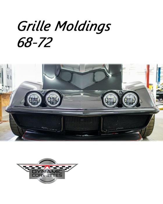 1968-72 Corvette Grill Molding - Dynamic Corvettes