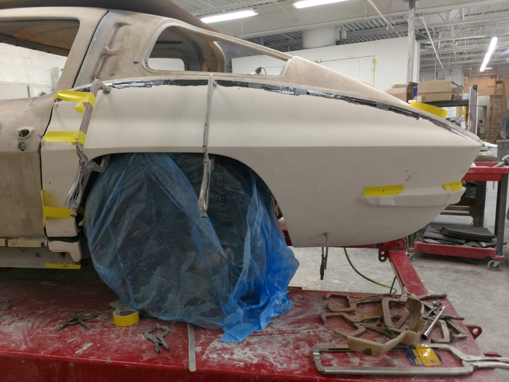 63-67 Corvette Rear Quarter Panel Stock Press Molded