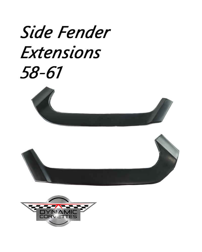 Side Fender Extensions Hand Laid 58-61 - Dynamic Corvettes